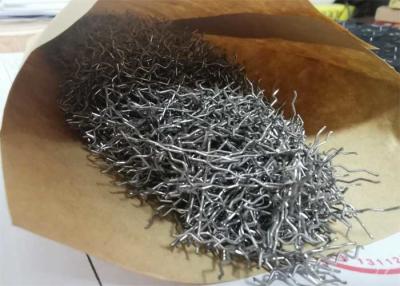 China Cold Drawn SS304 Waved Steel Fiber 25mm High Tensile Strength 1100MPa for Concrete Reinforcement for sale