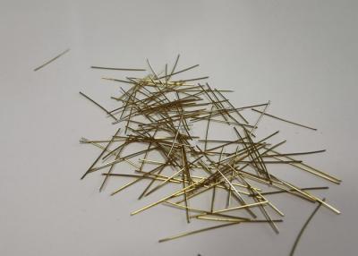 China Copper Coated Micro Steel Fiber 0.22mm x 13mm High Tensile Strength 2500MPa for Concrete Reinforcement for sale