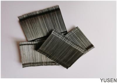 China 1180MPa Hooked Glued Steel Fiber for Concrete Reinforcement 60mm Length 1mm Diameter for sale