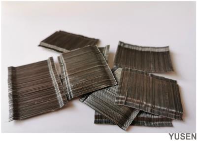 China Hooked Glued Carbon Steel Fiber 60mm Length 1mm Diameter for Concrete Reinforcement for sale