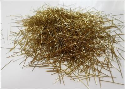 China Copper Coated Micro Steel Fiber 6mm 13mm 20mm Length 0.2mm 0.3mm Diameter for UHPC Concrete for sale