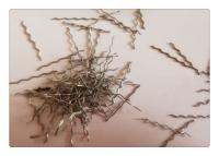 China Cold Drawn Micro Steel Fiber 304 Stainless Waved For Segment for sale