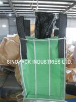 China Powder packing 4-Panel baffle bag 1000KGS OF 100% virgin green PP fabric for sale