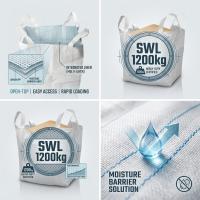 China Premium Chemical Product Packaging FIBC 1200kg SWL Multi-Layer Moisture Barrier Hazardous Powder Export Solution for sale