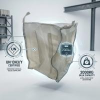 China Industry-Grade UN Packaging Bags 2000kg Bulk Capacity Corrosive Chemical Solids 13H3/Y Certified Woven PP for sale