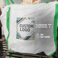 China Tailored OEM FIBC Bags Custom Logo Printing Multi-Color Flexographic for Branded Chemical Packaging 500-1500kg for sale