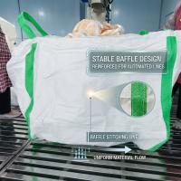 China Fully Custom OEM FIBC Bags Document Pouch Anti-Slip Coating Baffle Design for Automated Filling Lines for sale