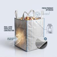China Reliable Agricultural Product Transportation Bulk Bag Dual-Layer Ventilated Construction for Fresh Produce Potato for sale