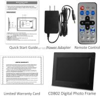 China 7inch Digital Picture Frame LCD Screen Display With MAX 32GB Memory And Video Playback for sale