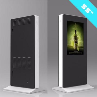 China 55inch Outdoor Digital Signage 2500 Nits Exterior Electronic Displays With Wide View Angel for sale