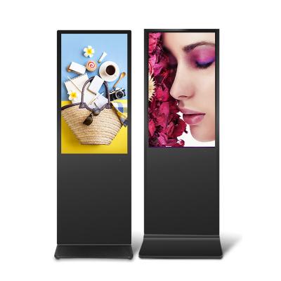 China 1920x1080P FHD Resolution Floor Standing Lcd Digital Signage Display With 500cd/M2 Brightness for sale