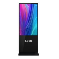 China 75inch Free Standing Kiosk Infrared Touch Screen 256G Wifi Windows LCD Display for sale