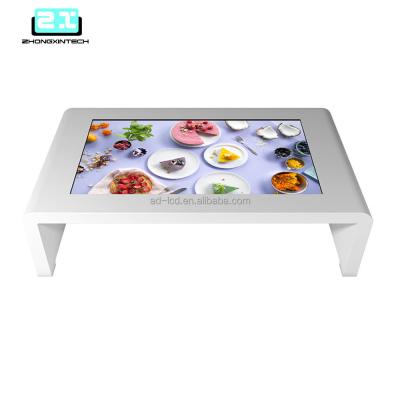 China Multi Language Support Digital LCD Interactive Touch Screen Coffee Table For Business for sale
