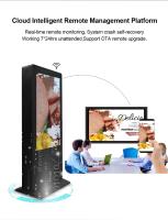 China Outdoor Air Conditioner Lcd Digital Signage Touch Screen 98inch Lcd Kisok Display Durable for sale