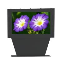 China Lcd Touch Screen Floor Standing Outdoor Digital Signage High Brightness 86inch Totem Waterproof Ip65 for sale