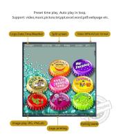 China 22inch Square Lcd Display 1:1 Lcd Digital Signage Aspect Ratio And Smart Android System for sale