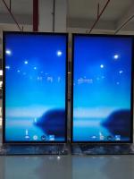 China 98inch 3840x2160 Floor Standing LCD Display with 2GB RAM 350-700 Cd/m2 Brightness 8GB-32GB Storage for sale