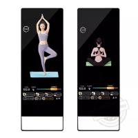 China Personalized Virtual Trainer Magic Fitness Mirror 32inch HD LCD Magic Workout Mirror Customized for sale