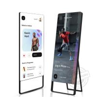 China Original Full HD 75 Inch Magic Mirror Lcd Display Kiosk Interactive With Virtual Trainer for sale