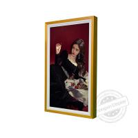 China 55inch Contrast Ratio Burlywood Art Frame LCD Display Full HD 1920 X 1080 Resolution for sale