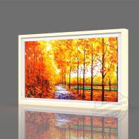 China Wall Mount 43inch Wooden Art Frame LCD Display With  VGA USB Connectivity And 350 Cd/M² Brightness for sale