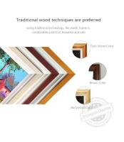 China 27inch Wooden Art Frame LCD Display With 1000 1 Contrast Ratio 300 Cd/M² Brightness /VGA/USB Inputs for sale