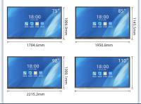 China 86inch LCD Interactive Touch Screen Whiteboard For Business Wall Mount/Mobile Stand 50000hrs Lifetime for sale