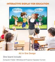 China High Resolution Display Touch Screen Interactive Whiteboard with Optional Built-in Microphone for sale