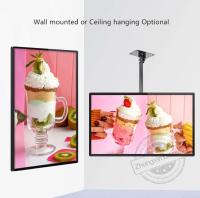 China Commercial LCD Menu Monitor Display Samsung TV BOE 32 Inch LCD Video Wall Mount Led Lcd Menu Screen For Restaurant Menu for sale
