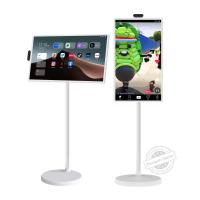 China Capacitive Touch 24 Inch LCD Screen TV with Built-in Dual Microphone and Android 12 for sale