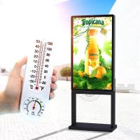China 65 55 Inch Outdoor Waterproof IP66 Digital LCD Advertising Screen Freestanding for Restaurants Menu for sale