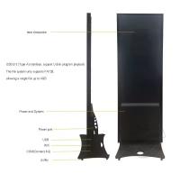 China High Brightness Poster Led Display P1.86 P2 P2.5 P3 COB Indoor Commercial Floor Stand Digital LED Poster For Shopping Mall/Cinema for sale