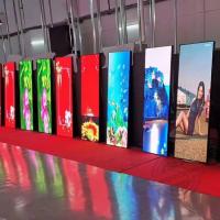 China High Brightness Poster Led Display P1.86 P2 P2.5 P3 COB Indoor Commercial Floor Stand Digital LED Poster For Shopping Mall/Cinema for sale