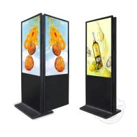 China Indoor Vertical FHD Double-Sided LCD Display Monitor Kiosk Advertising Player 43 49 55 65 Inch with 350 cd/m2 Brightness for sale