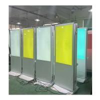 China Portable Lcd Advertising Screen 43 49 55 Inch 4K Resolution Double Sided Digital Signage Totem Advertising Display With Webcam for sale