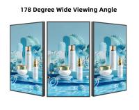 China High Brightness Hanging Shop Window LCD Advertising Screen with Double Sided Display and Ultra-Thin Bezel for sale