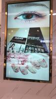 China High Brightness Hanging Shop Window LCD Advertising Screen with Double Sided Display and Ultra-Thin Bezel for sale