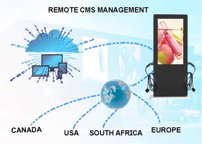 China Best Outdoor Digital Signage FLV Media Formats And Multi Signal Function Support for sale