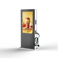 China 55inch EV Charging Post Outdoor Advertising Display IP65 Waterproof High Brightness 3000 Nits Single And Double Sided Screens for sale