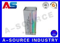 China Paper Packaging 10ml Vial Boxes , Hologram 10ml Paper Vial Box With Custom Design Muscle Growth / Bodybuilding for sale