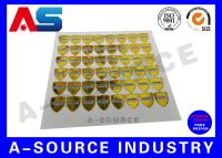 China Gold Security AntiCounterfeiting Custom Hologram Sticker With Serial Number / scratch overlay for sale