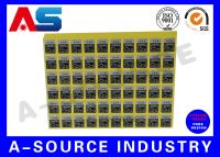 China Gold Security AntiCounterfeiting Custom Hologram Sticker With Serial Number / scratch overlay for sale