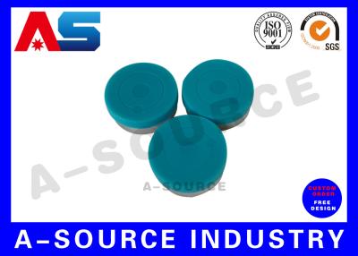 China White / Blue / Red / Black Plastic PP 13mm Flip Off Cap Of Pharma Vials Engraved Words 8011 / H16 With Coating for sale