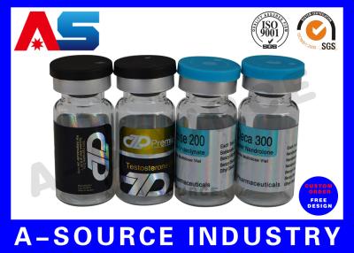 China Holographic 10ml Vial Labels Injectable Peptide Prescription Vial Label Printing 4C Full Color for sale