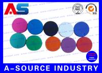 China Plain  Vial Glass Bottle Caps  Flip Off Lids For Serum Vials Various Colours custom made for sale