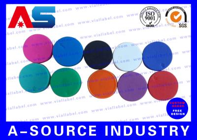 China Plain  Vial Glass Bottle Caps  Flip Off Lids For Serum Vials Various Colours custom made for sale