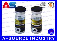 China Hologram Overlay 10ml Vial Peptide Bottle Labels Stickers Printing For Bodybuilding Cypionate Peptide for sale