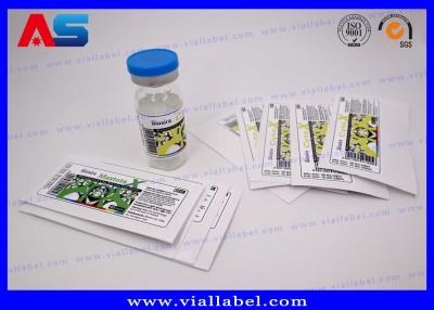 China Hologram Custom Peptide Label With Small Bottles Caps Free Design for glass vials for sale