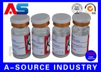 China Muscle Growth Acetate Bottle Sticker Label Printing10ml Injectable Vials Custom Design essential oil labels for sale