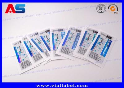 China Holographic Printing Peptide 10ml Vial Labels Custom Design custom bottle stickers for sale